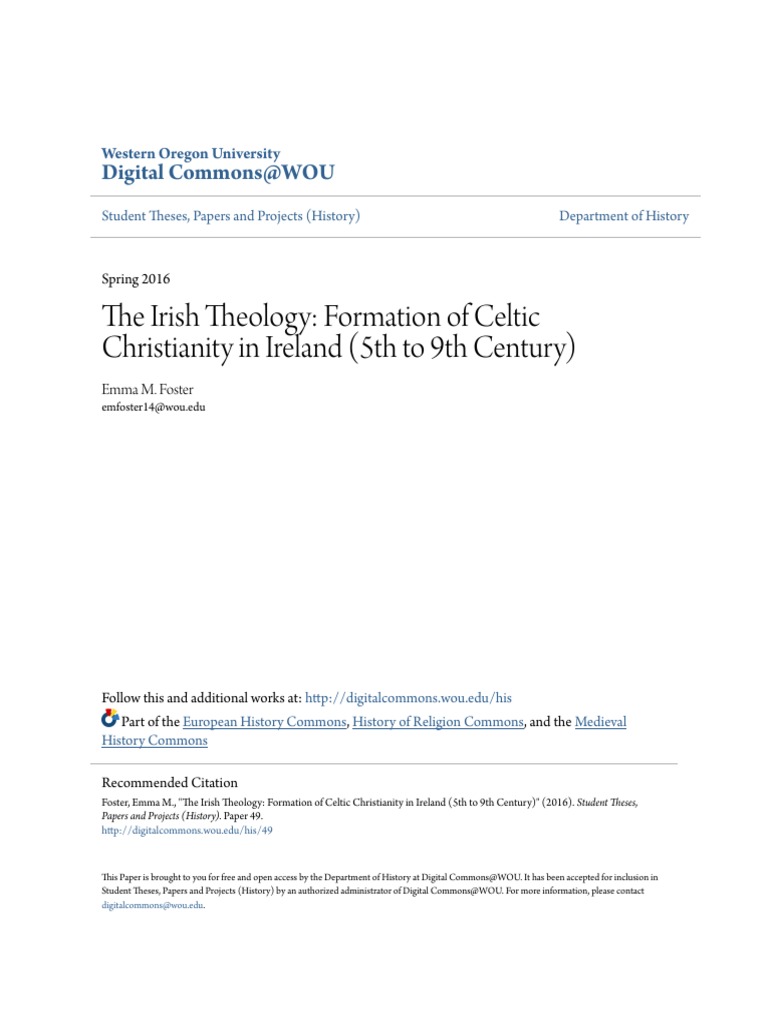 The Irish Theology - Formation of Celtic Christianity in Ireland ...
