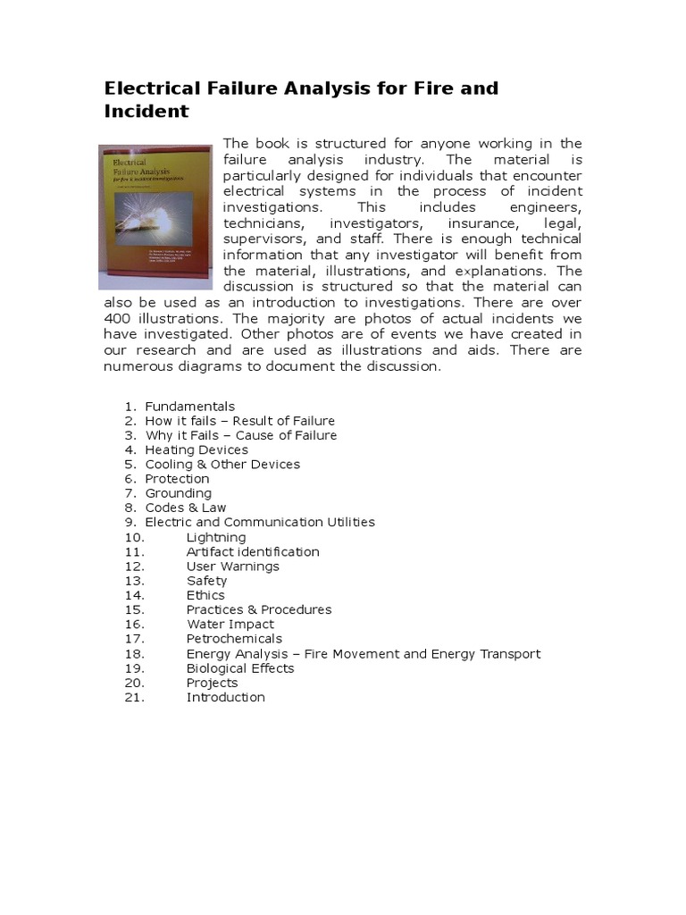 Electrical Failure Analysis Guide | PDF