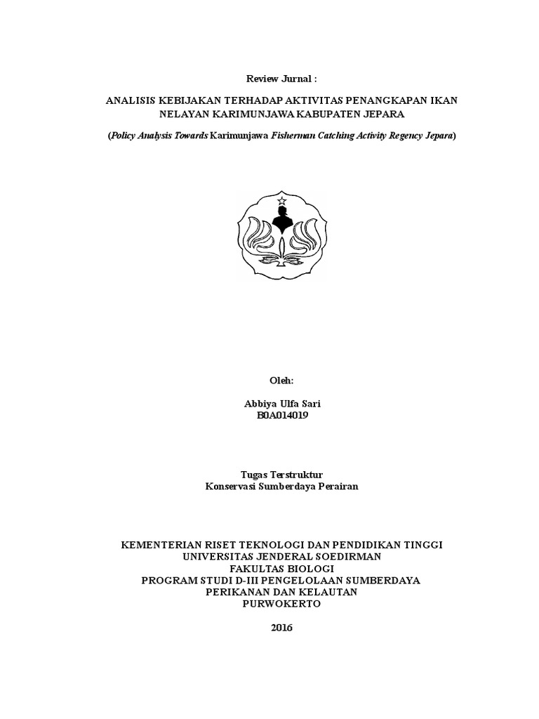 Review Jurnal Konservasi | PDF