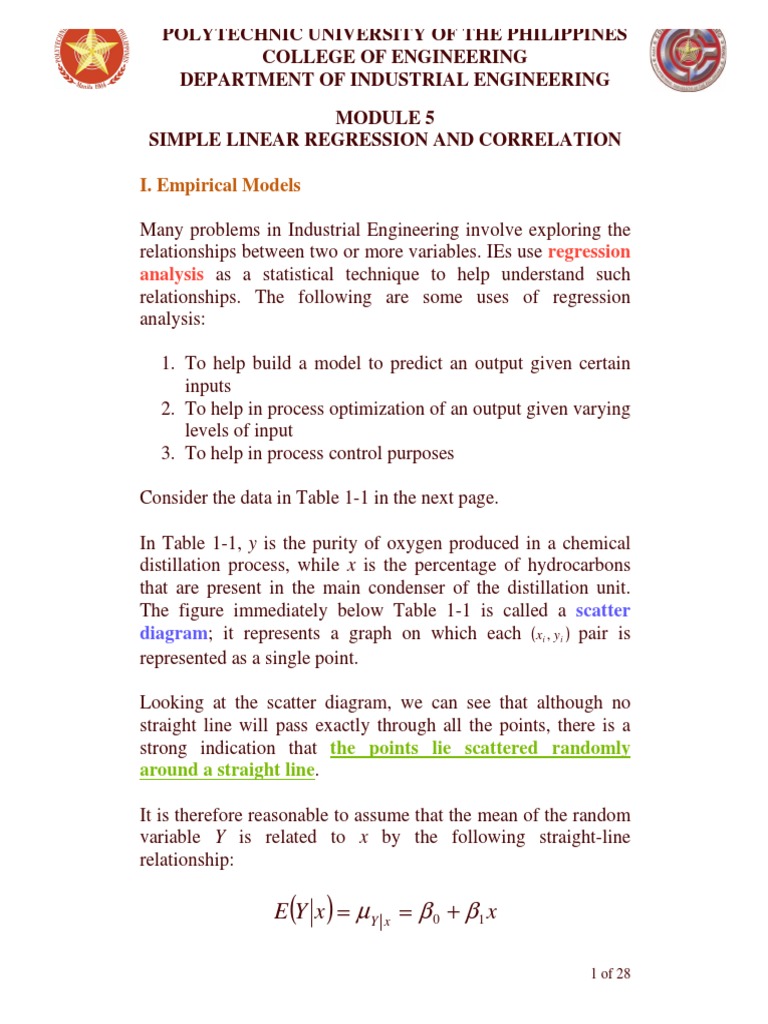 Module 5 | PDF | Errors And Residuals | Ordinary Least Squares