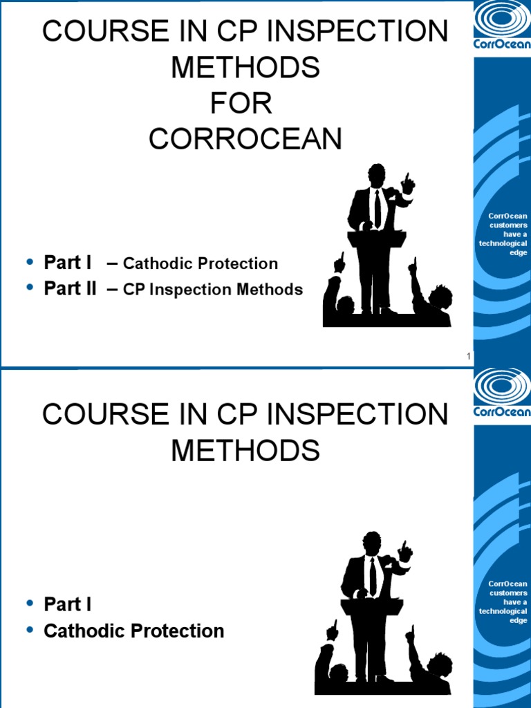 Course in CP Inspection Methods FOR Corrocean: Part I - Part II | PDF ...