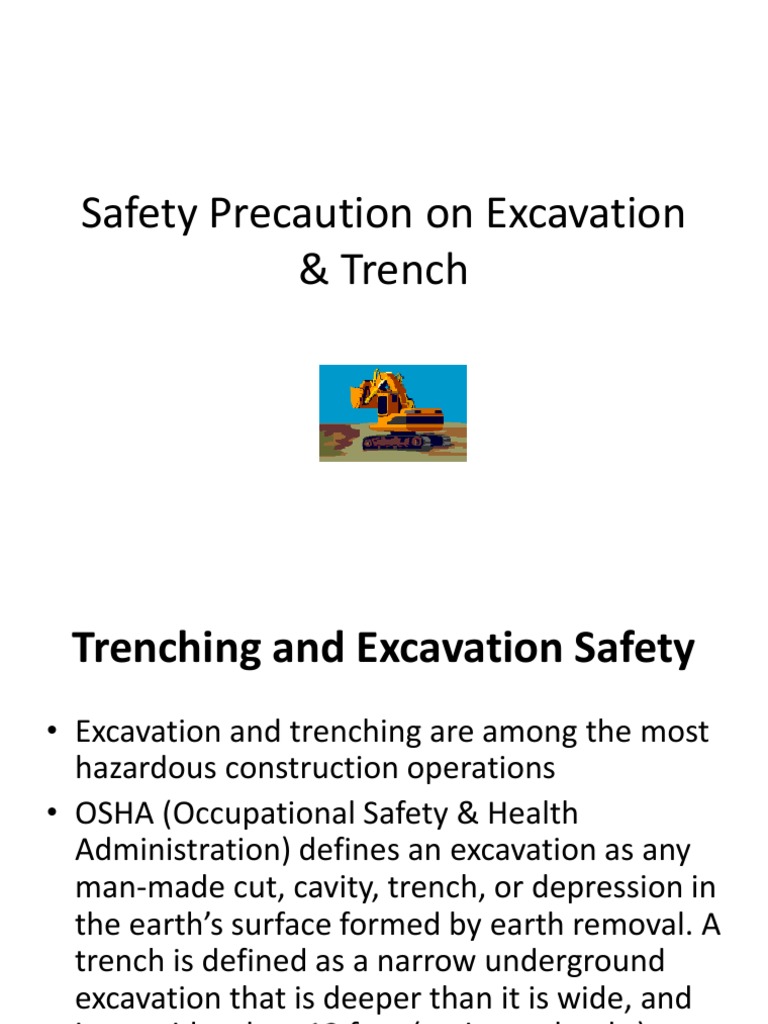 Module 5. Excavation and Trench | PDF | Safety | Transport
