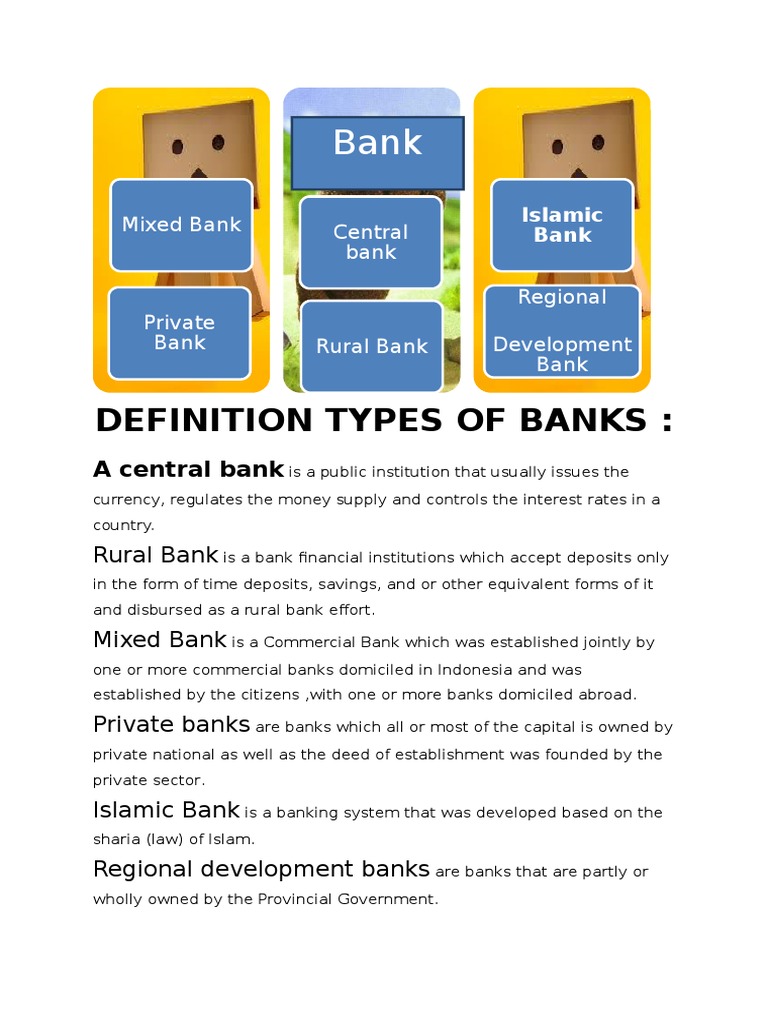Definition Types of Banks | PDF