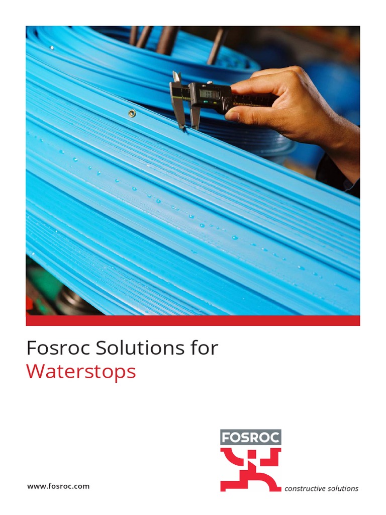 Fosroc Solutions For Waterstops Brochure PDF | PDF