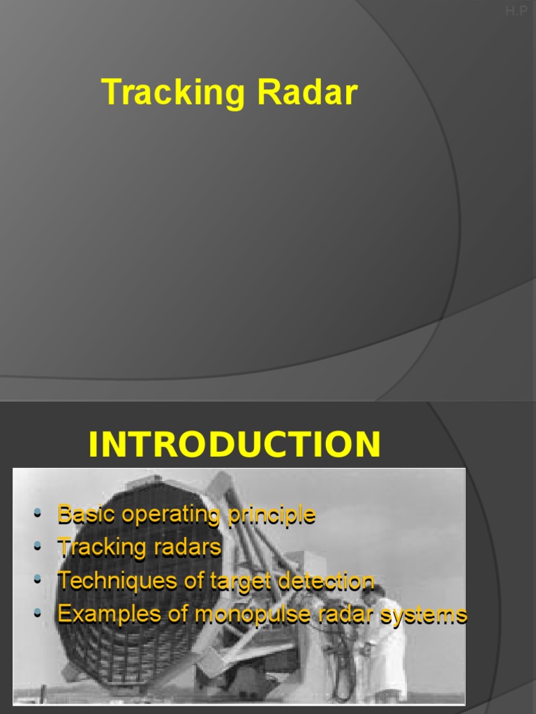 Tracking Radar | PDF | Radar | Antenna (Radio)
