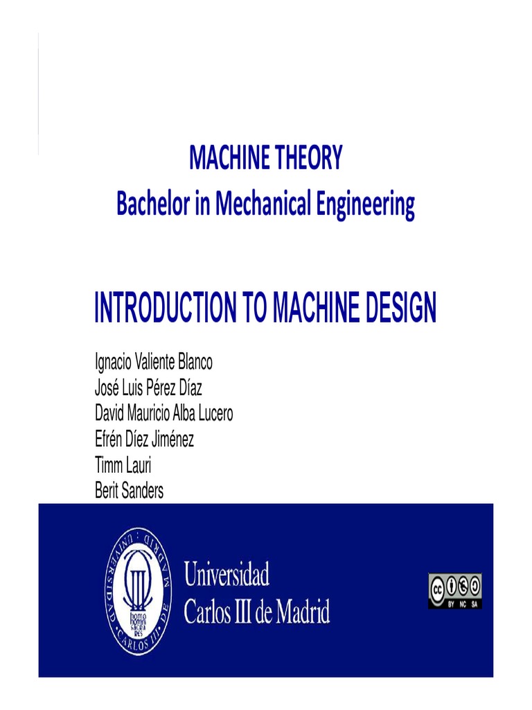 Introduction to Machine Design Concepts | PDF | Machines | Axle
