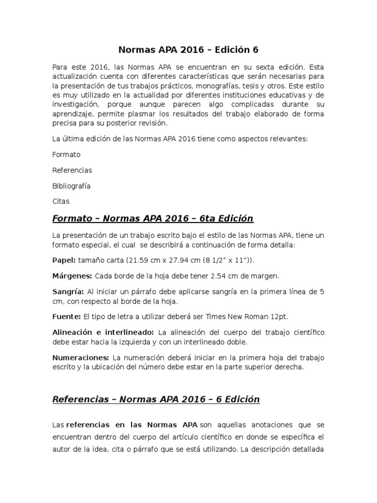 Normas APA 2017 | Bibliografía | Publicación