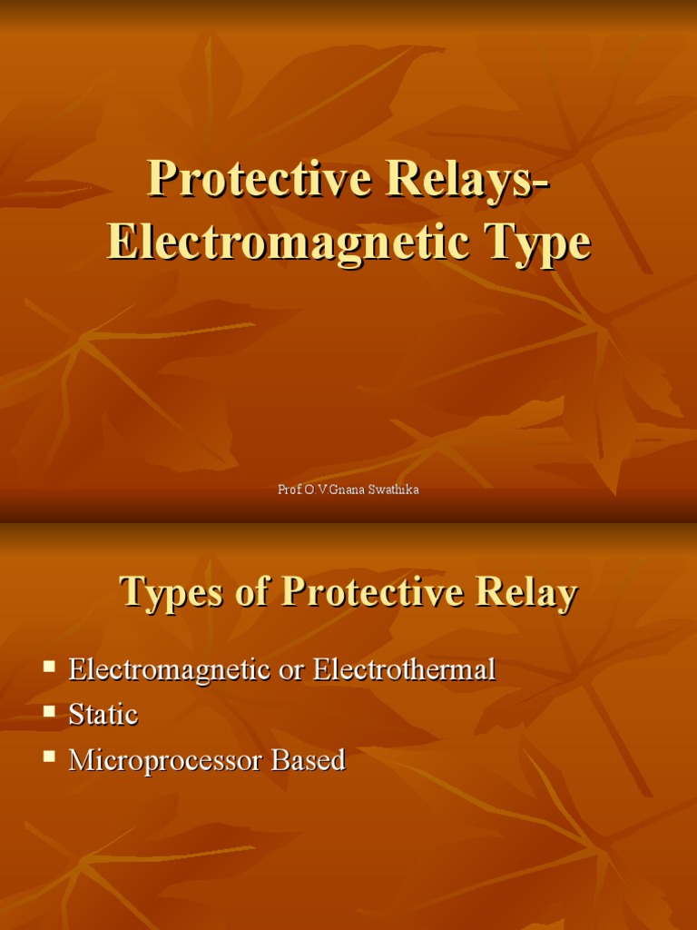 Electromagnetic Protective Relays An In Depth Look At Types Such As