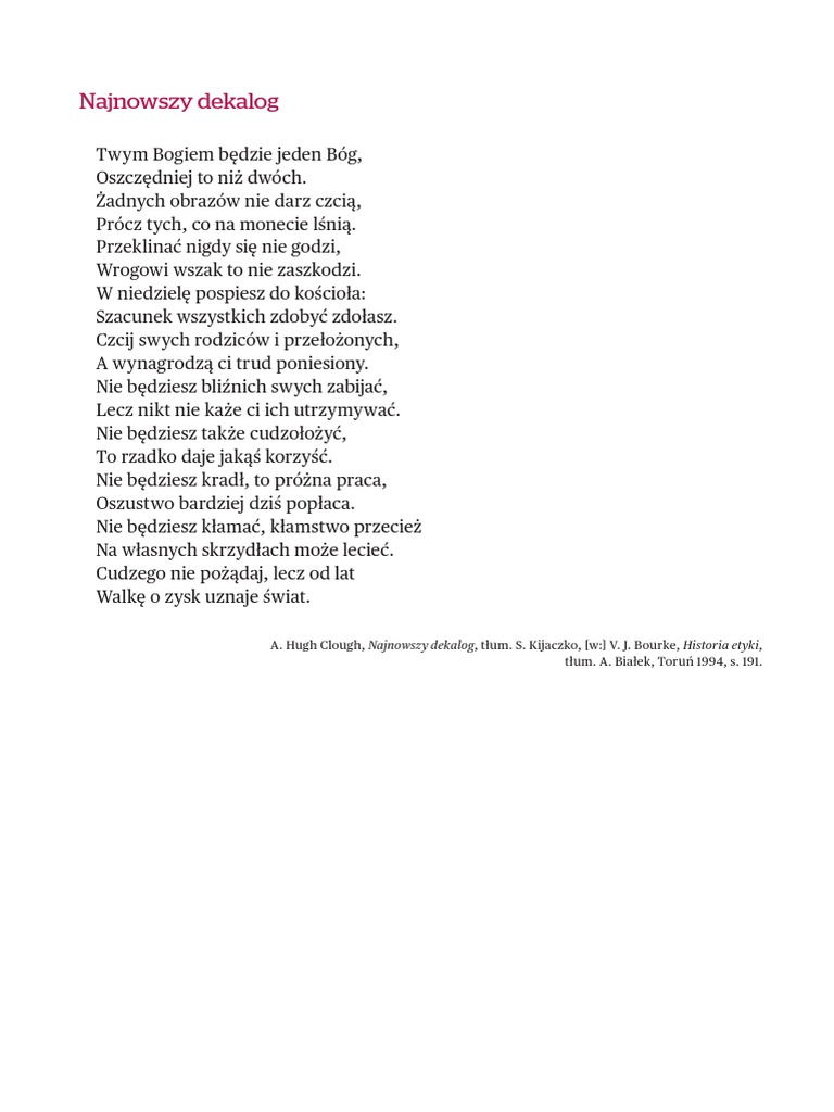 Najnowszy Dekalog PDF | PDF