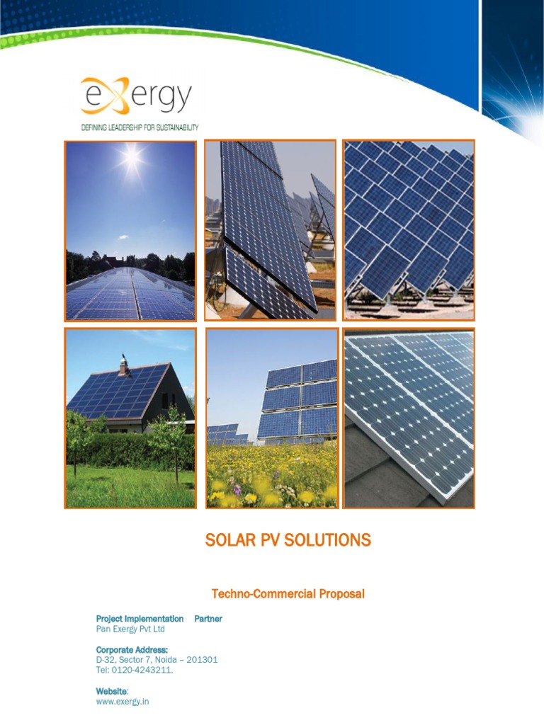 Solar Project Proposal PDF | Download Free PDF | Solar Power | Solar Panel