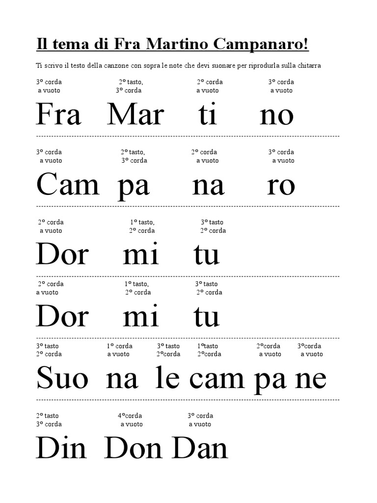 Lezione Fra Martino | PDF