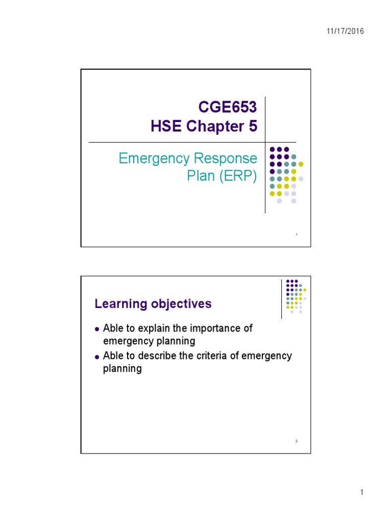 Emergency Preparedness and Response: An Overview of Key Components and ...