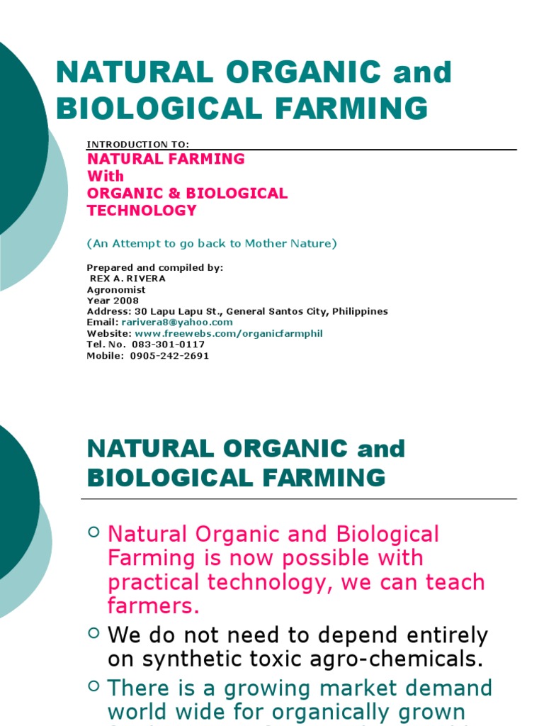 Natural Farming With Organic & Biological Technology | PDF | Organic ...