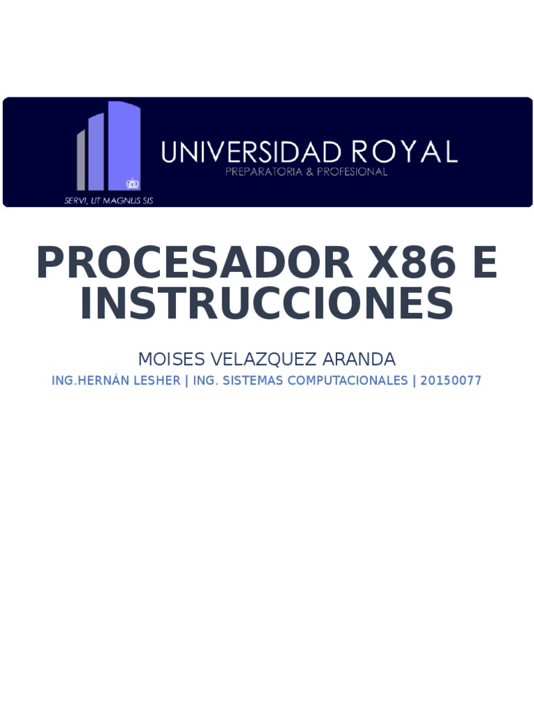 Historia y Evolución de x86 | PDF | Microprocesador | Ingeniería ...