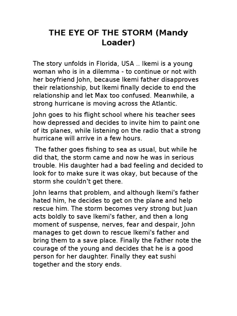 The Eye of The Storm | PDF