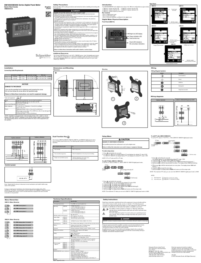DM1000 - DM3000 Installation Guide | PDF | Mains Electricity ...
