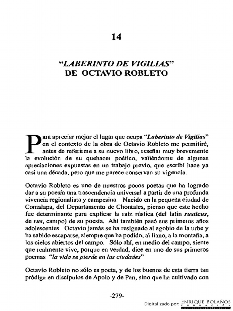 Evolución Poética de Octavio Robleto | PDF | Poesía | Nicaragua