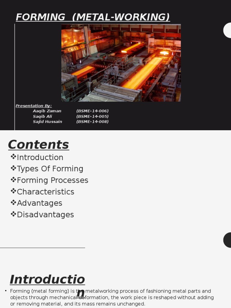 Overview of Metal Forming Processes | PDF | Deformation (Engineering ...