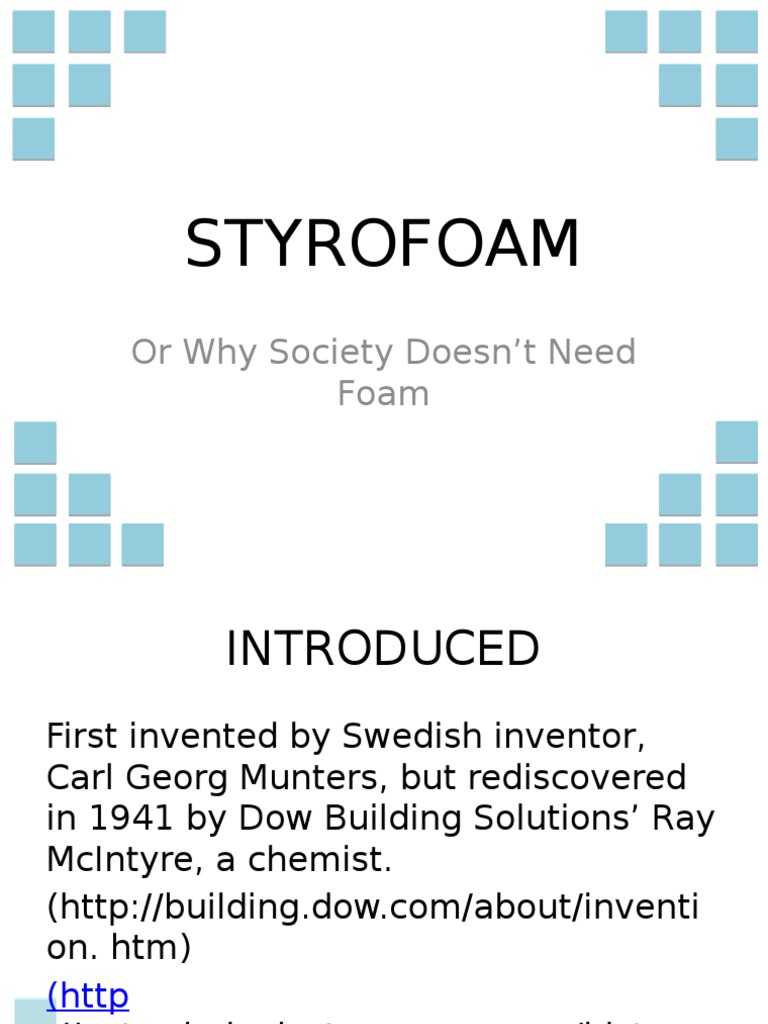 Styrofoam: History, Uses, and Risks | PDF | Polystyrene | Materials