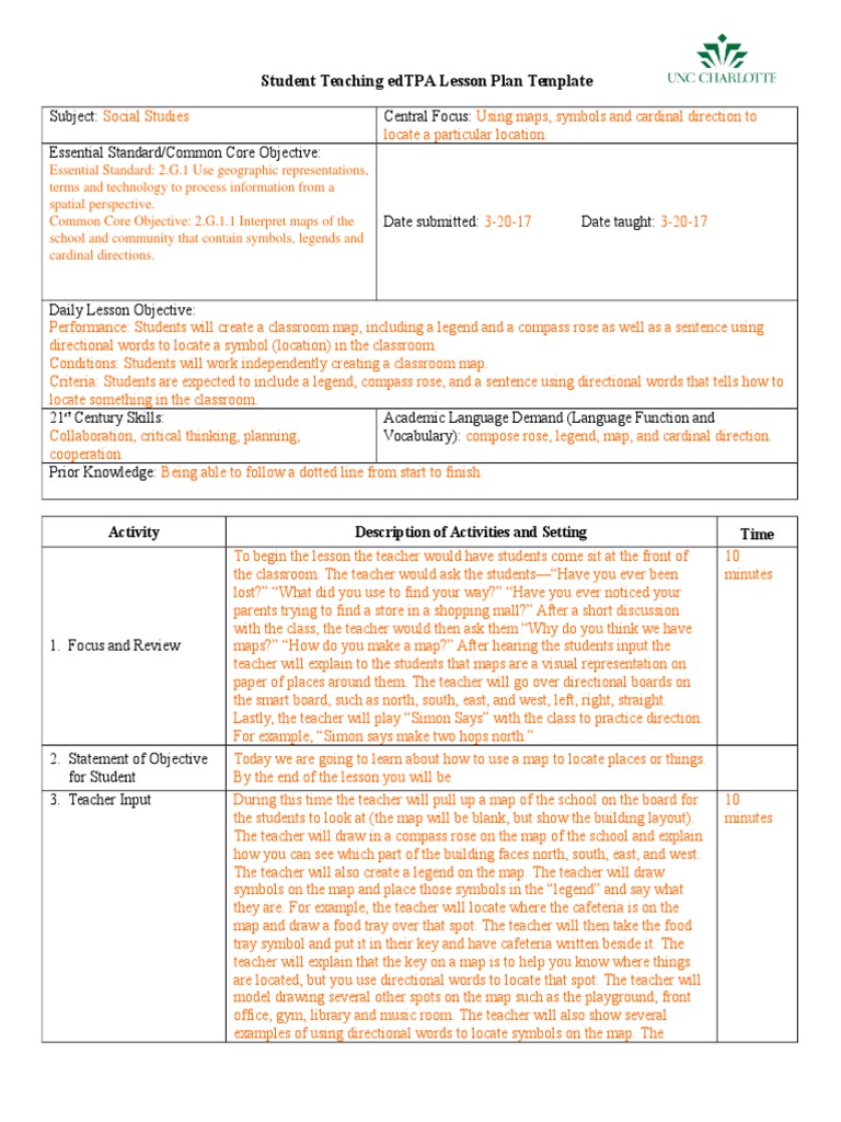 Social Studies Clinical Lesson Plan | Download Free PDF | Lesson Plan ...