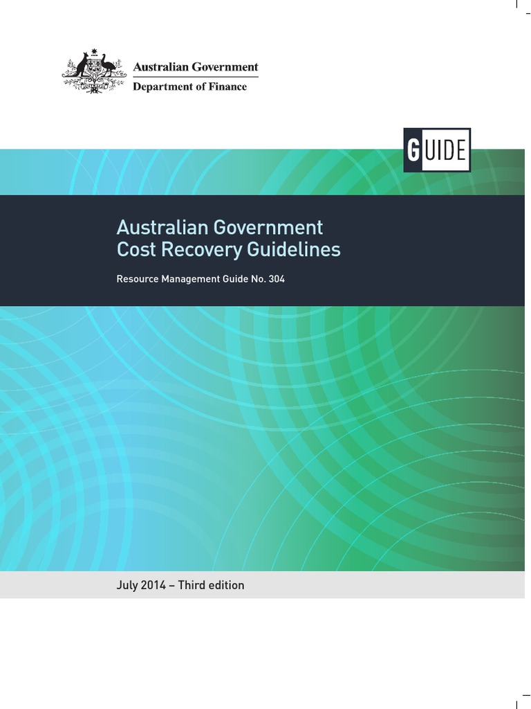 Australian Government Cost Recovery Guidelines | PDF | Recovery ...