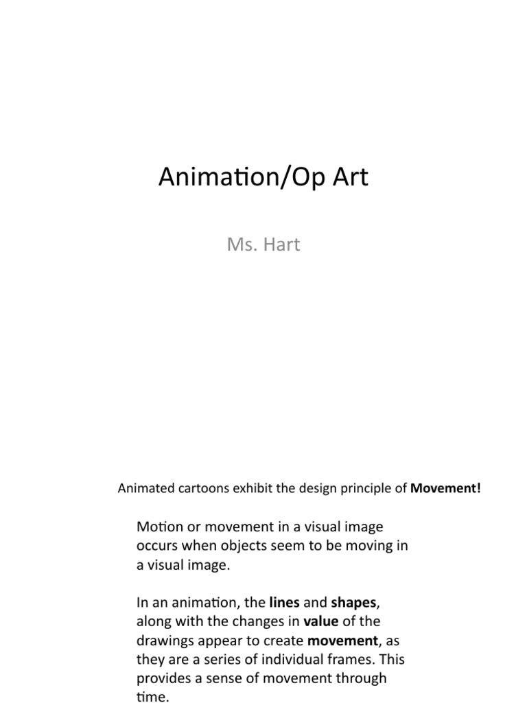 Animation Op Art | PDF | Cartoon | Communication Design