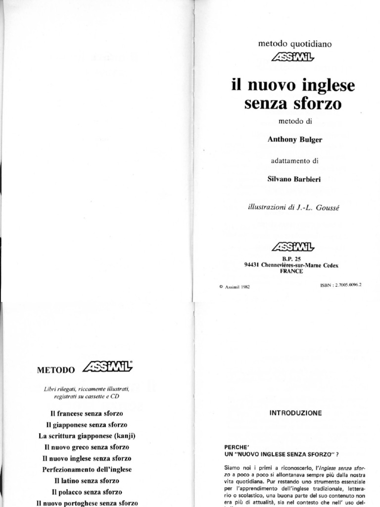 Assimil - Il Nuovo Inglese Senza Sforzo PDF | PDF