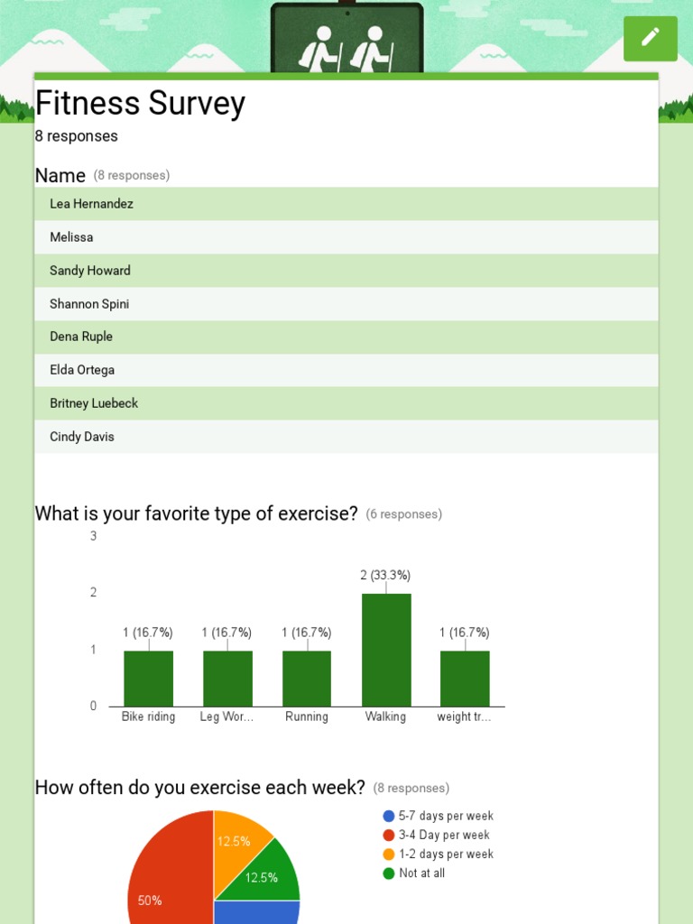 Fitness Survey | Download Free PDF | Human Powered Transport | Human Power