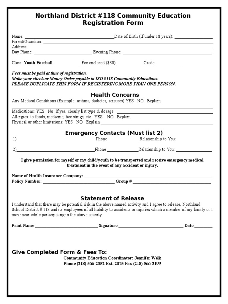 Com Ed Registration Form | PDF
