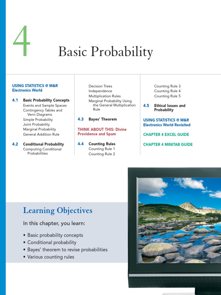 Chapter 4 Basic Probability - 2 PDF | PDF | Probability Theory ...