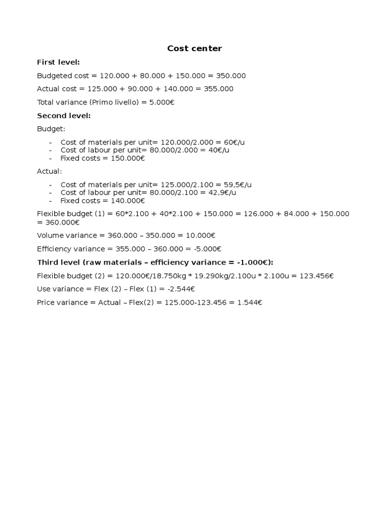 Responsibility Center | PDF