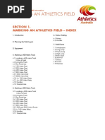 200m Track Stagger Distance Guide | PDF | Lane | Sports