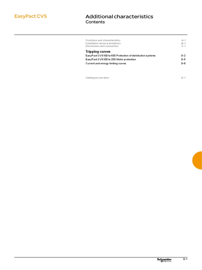 EasyPact CVS Trip Curves | PDF | Electrical Conductor | Electrical ...