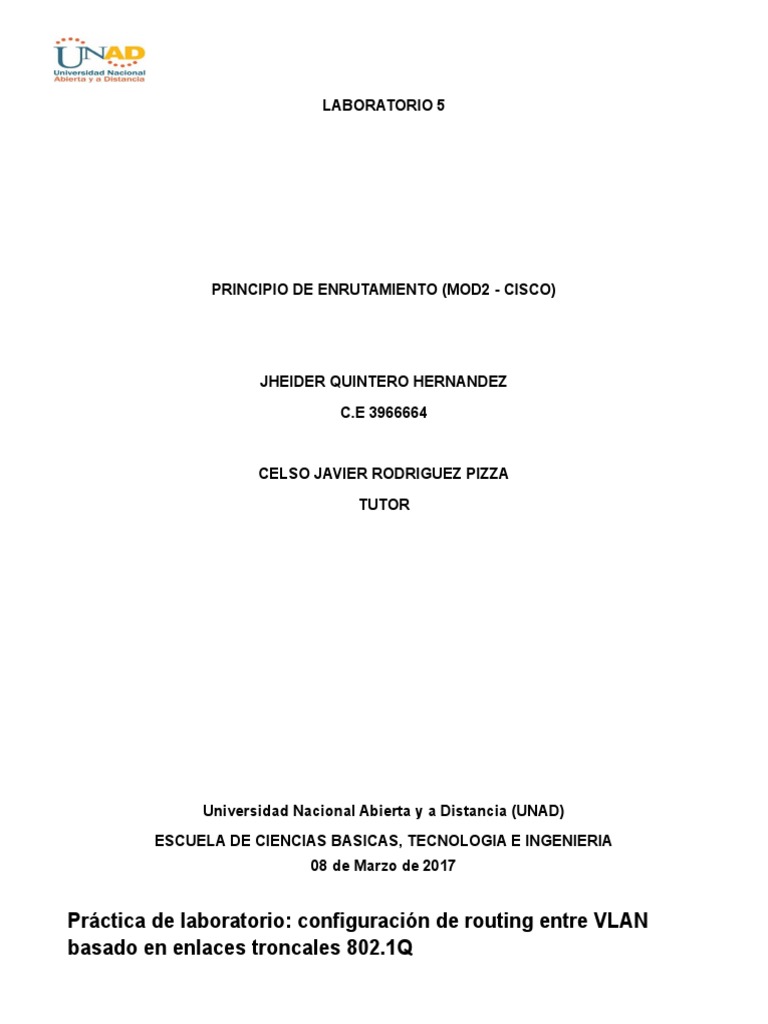 5.1.3.7 Lab - Configuring 802.1Q Trunk-Based Inter-VLAN Routing | PDF | Enrutador (Computación ...