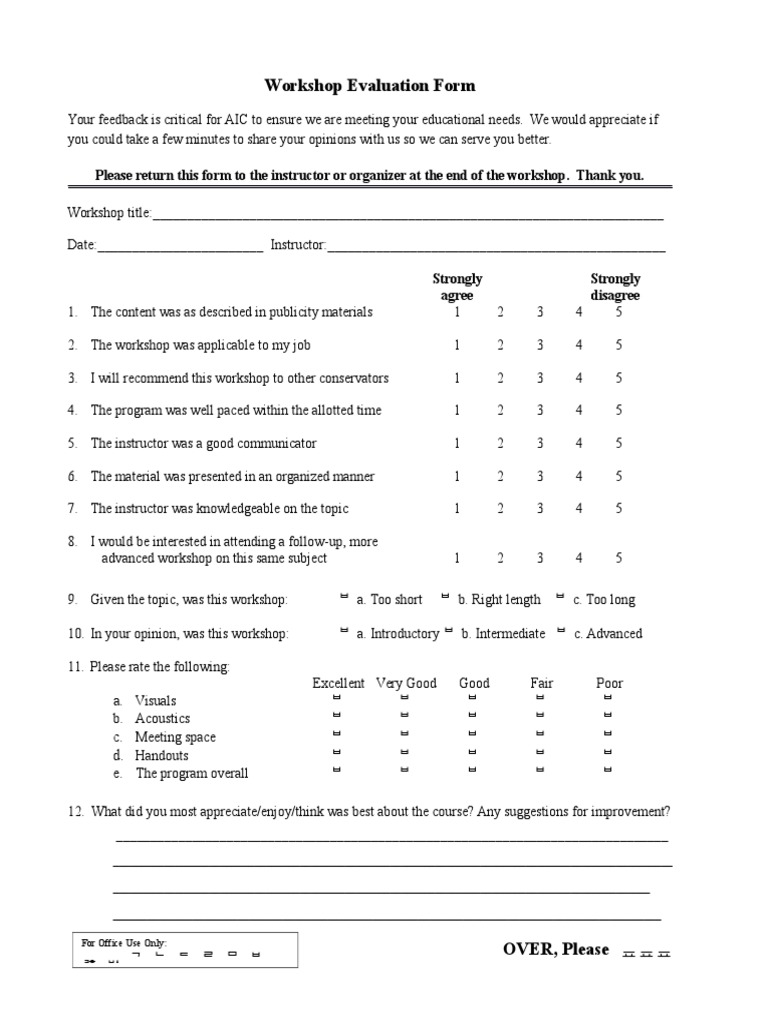 participant-evaluation-form-(ms-word).docx | Communication | Learning