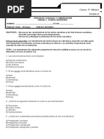 Prueba Género Narrativo 5 | PDF | Narración