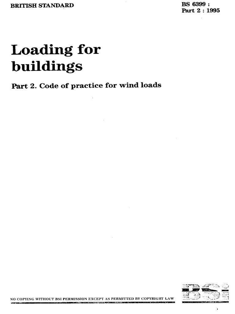 Code of Practice for Wind Loads: Part 2 - A Standard Method and ...