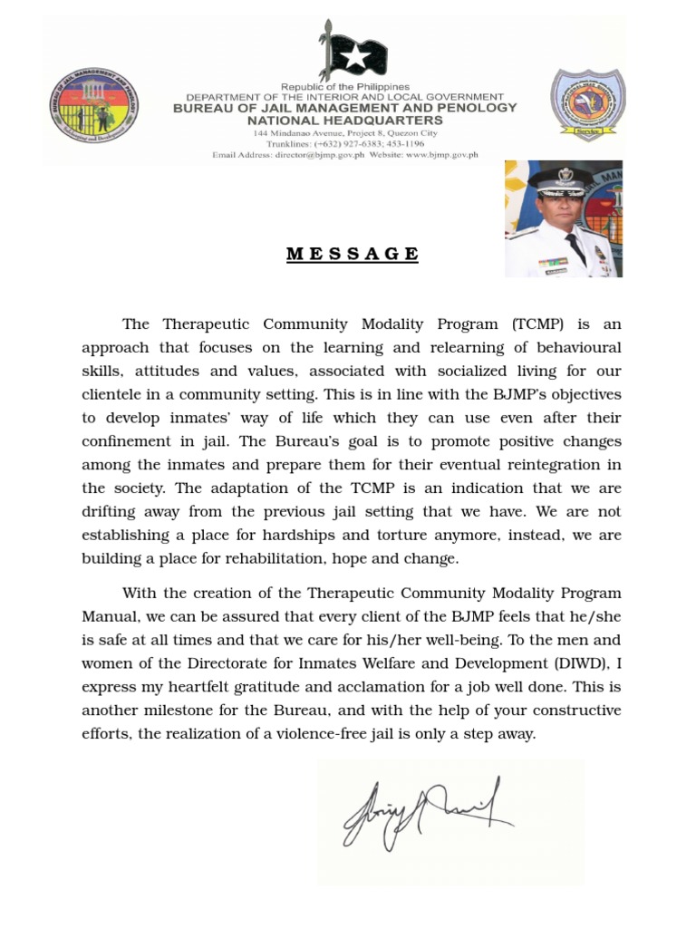 TCMP Manual Provides Guidance for Inmate Rehabilitation | PDF | Prison ...