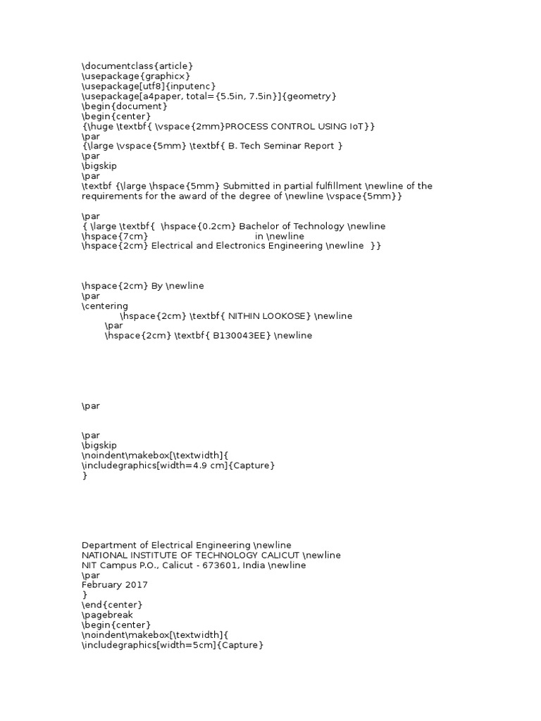 Latex Code | Internet Of Things | Near Field Communication