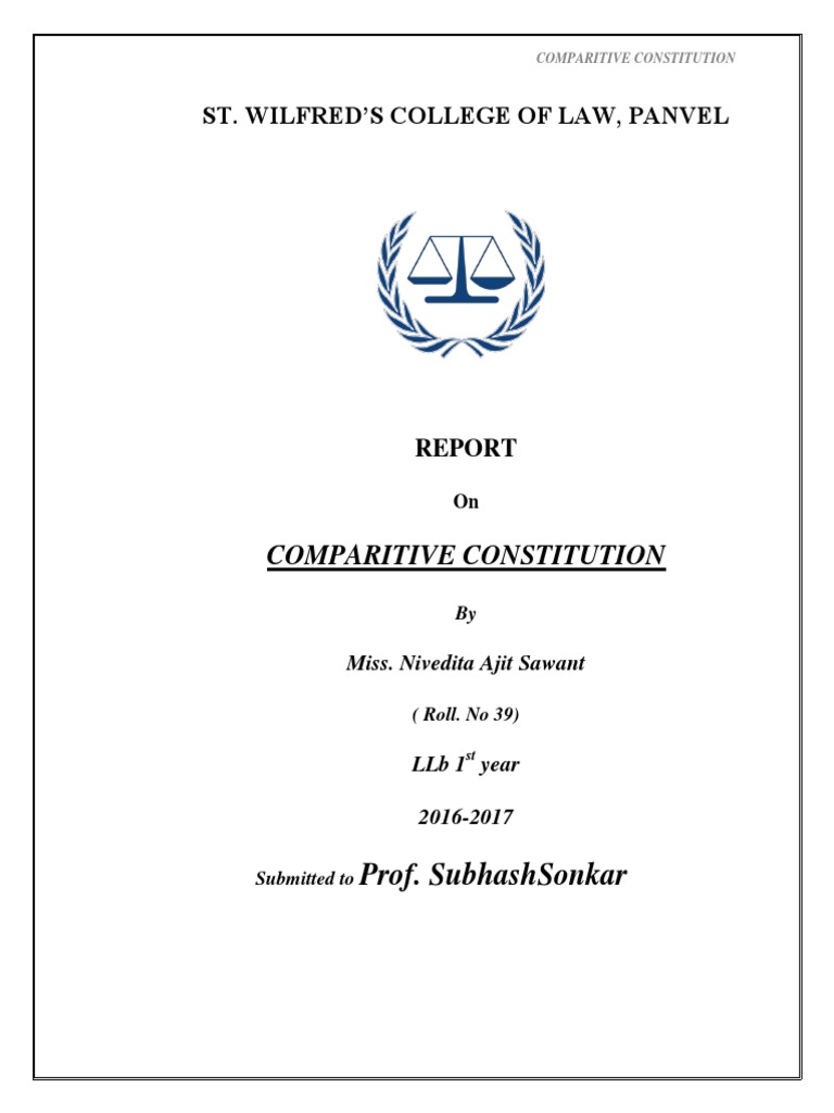 Project Cover Page | Constitution | Legal Documents