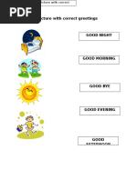 Greetings Coloring Worksheet | PDF | Language Arts & Discipline