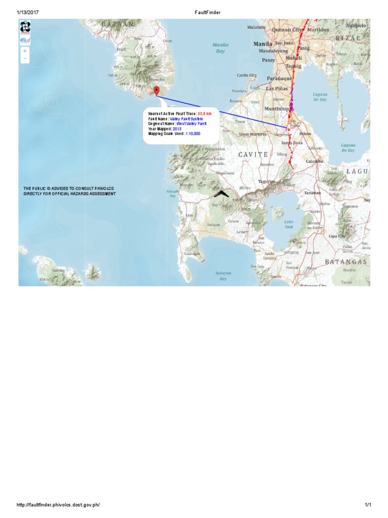 Nearest Active Fault Trace: Fault Name: Segment Name: Year Mapped: Mapping Scale Used | PDF