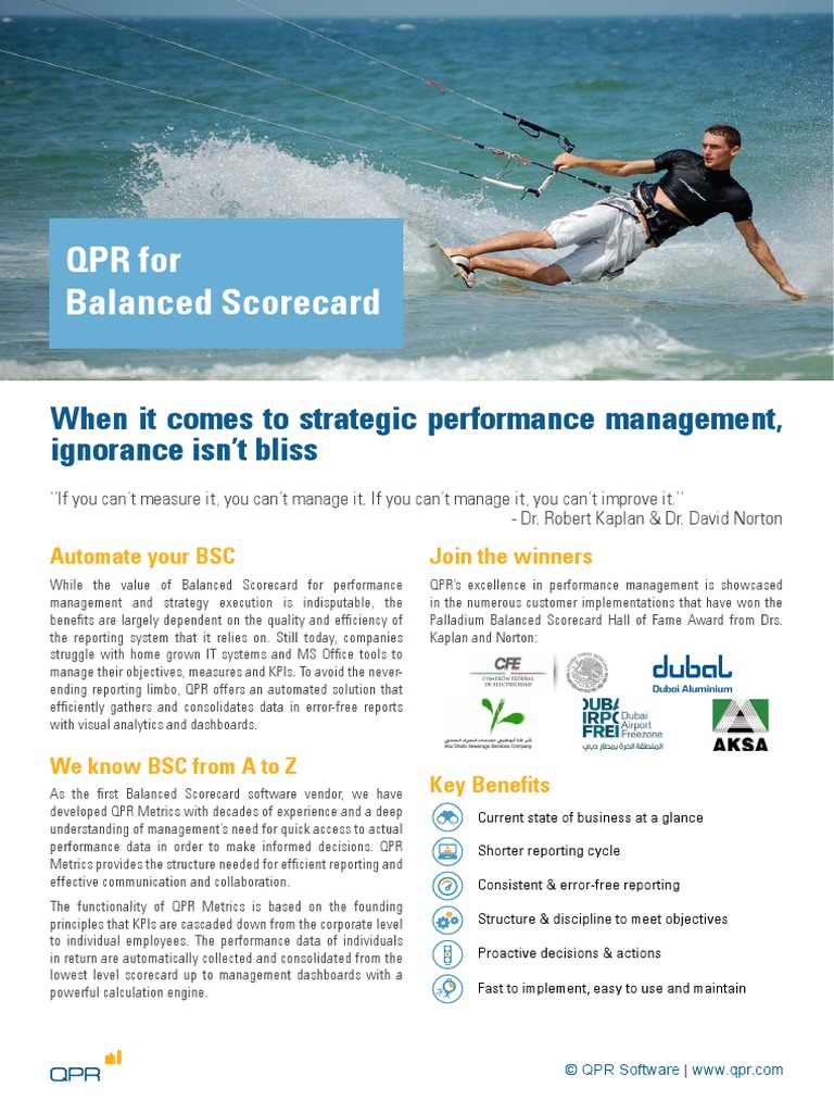 QPR For Balanced Scorecard | PDF | Performance Indicator | Strategic ...