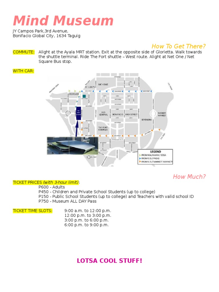 Mind Museum: How To Get There? | PDF | Passenger Rail Transport | Land ...