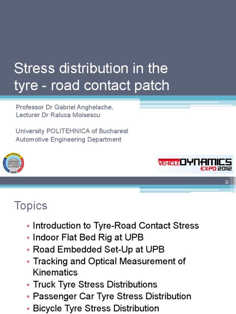 Tyre-Road Contact Stress Analysis | PDF | Tire | Stress (Mechanics)