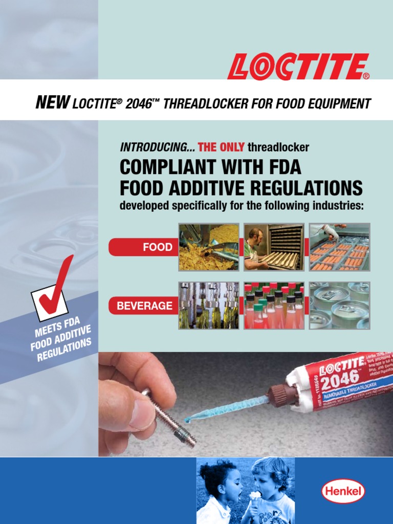 Food & Beverage Loctite® 2046™ Threadlocker Sell Sheet | PDF | Food And ...