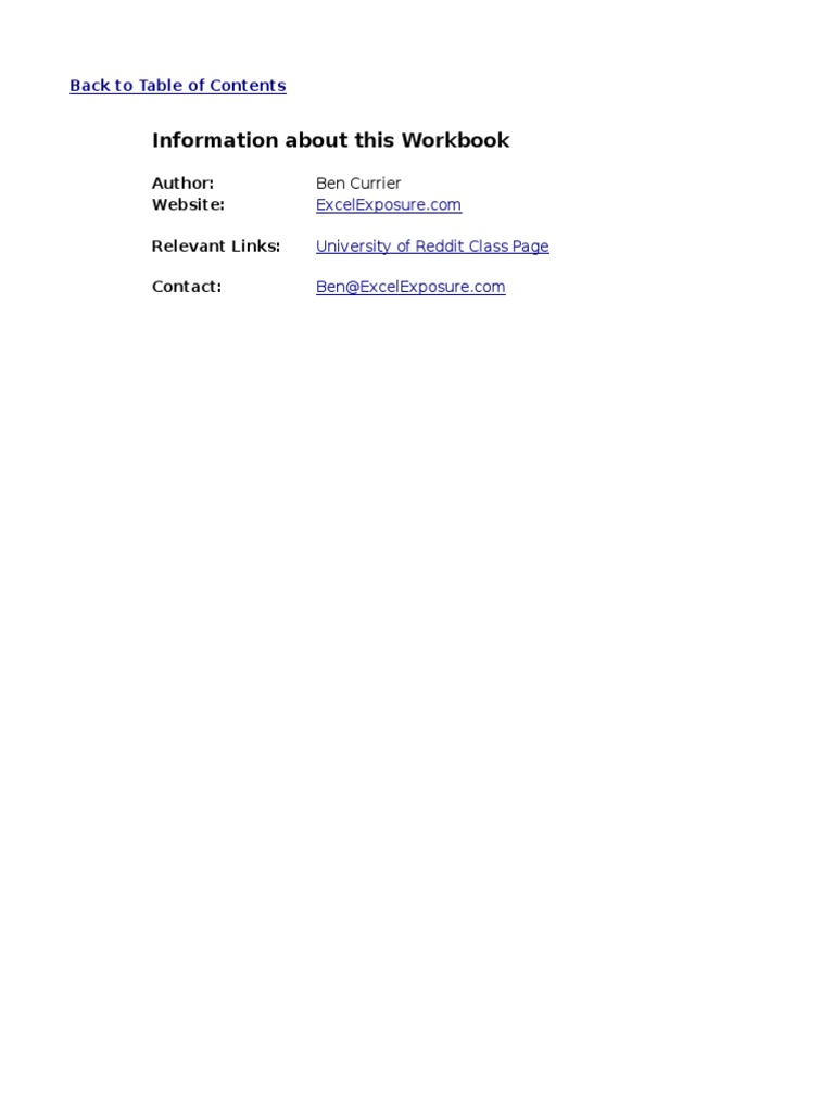 Excel Exposure Master Workbook 4-30-13 | PDF | Microsoft Excel ...