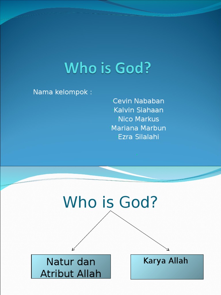 Memahami Atribut dan Natur Allah | PDF