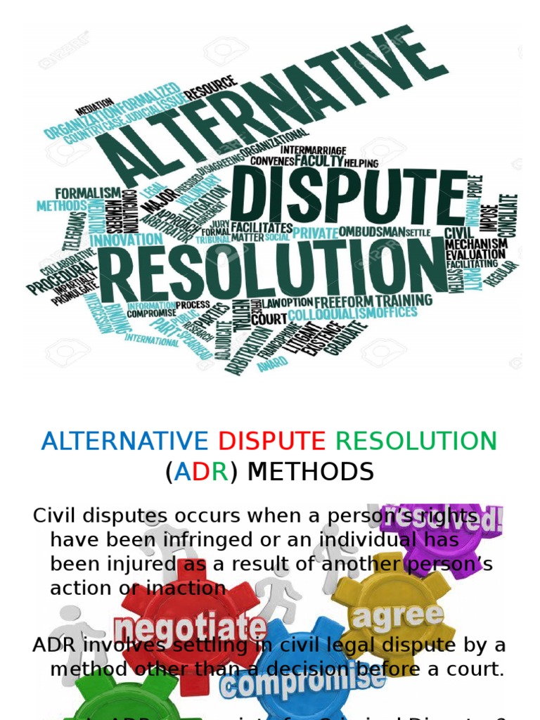 Alternative Dispute Resolution in Singapore | Alternative Dispute ...