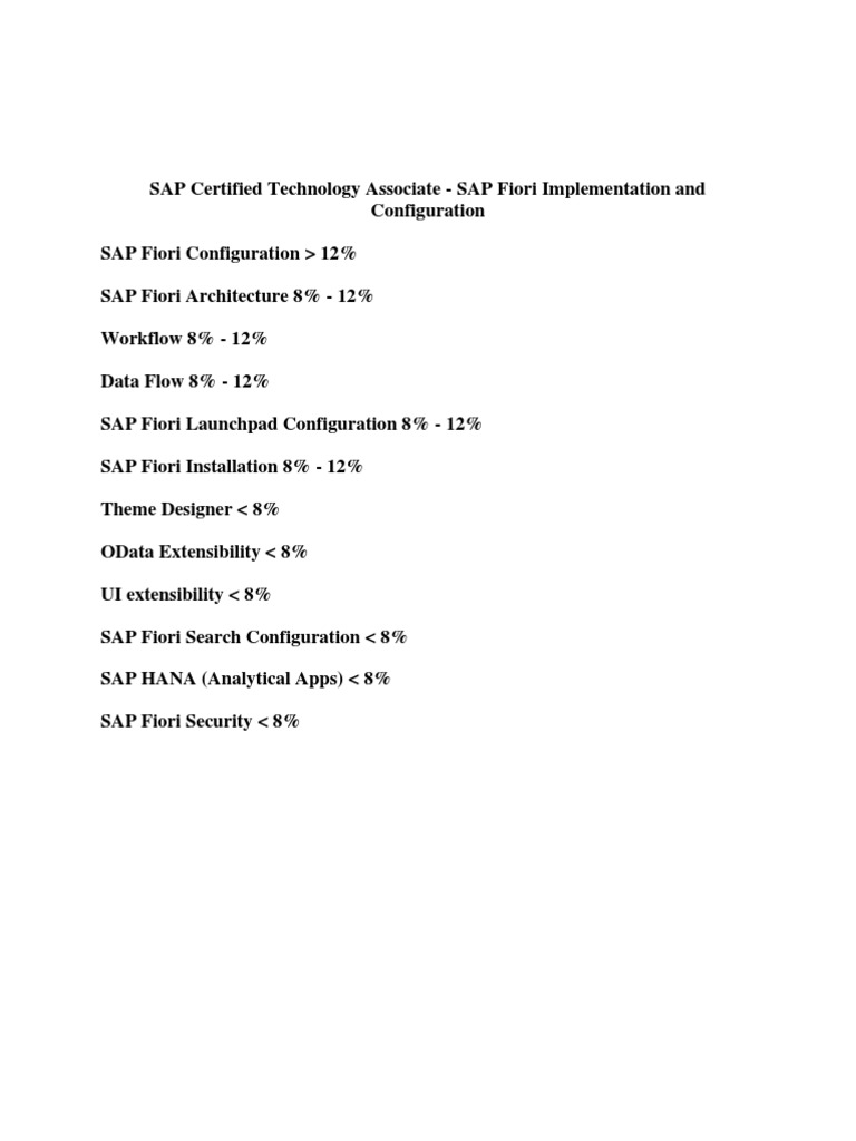 Sap Fiori Implementation And Configuration Pdf